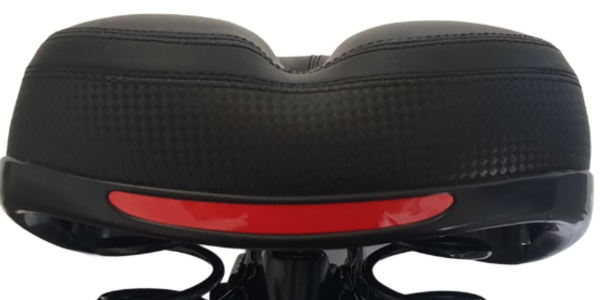 Wide Bike Seat Vented with Reflector Super Comfy - Adsports NZ