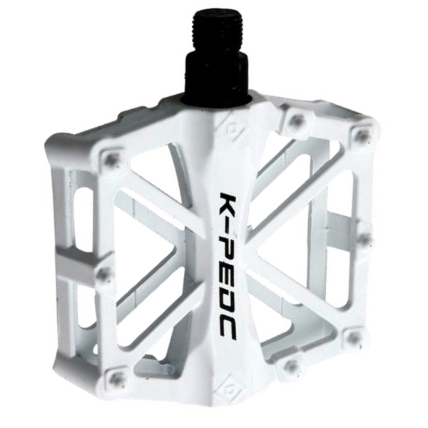 White Bike Pedals Aluminum Alloy BBPB-G - Adventure Sports NZ
