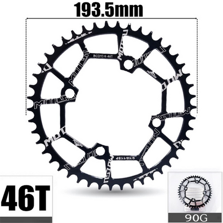 46T Narrow Wide Chainring 104BCD Bicycle Chain Ring- Adsports NZ