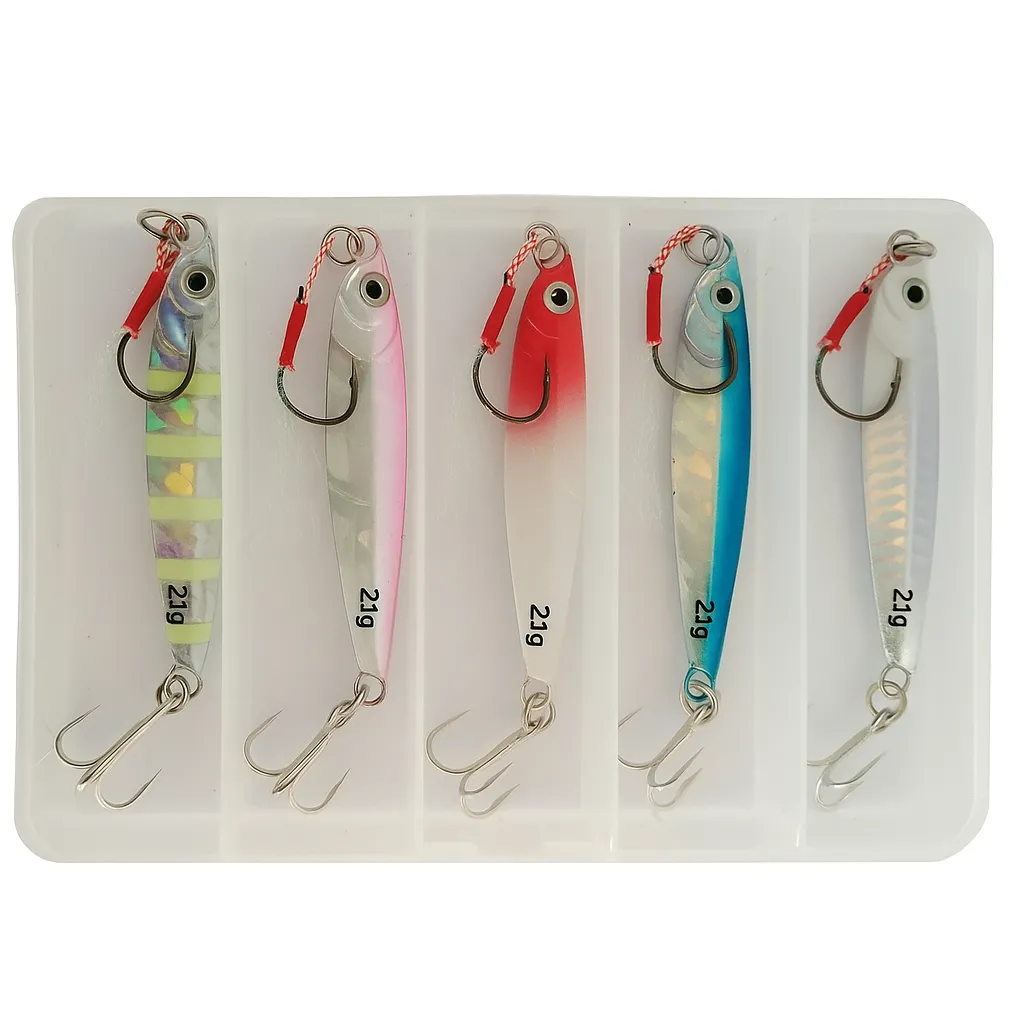 NZ Coastal Fishing Lures – 21g Jigging Lures Set